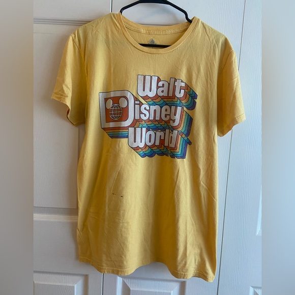 Disney | Tops | Yellow Walt Disney World Tshirt | Poshmark